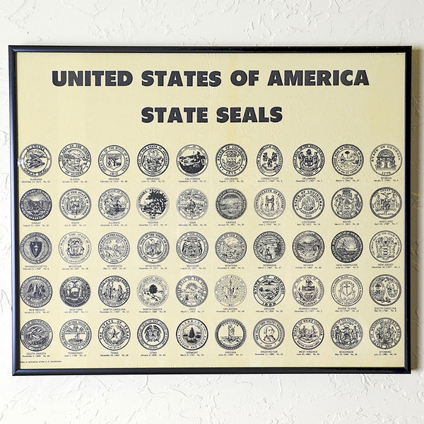 US State Seals Document – National Archives Store