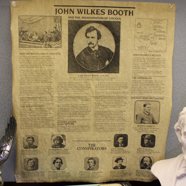 Parchment Print John Wilkes Booth and the Assassination of Lincoln ...