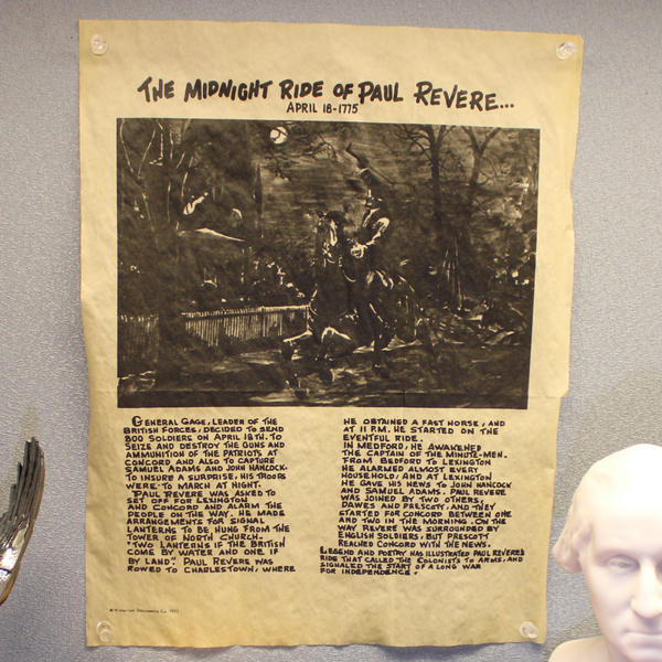 Parchment Print Paul Revere's Midnight Ride 1775 – National Archives Store