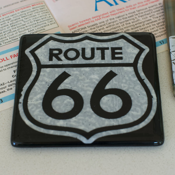 Route 66 Glass Coaster – National Archives Store