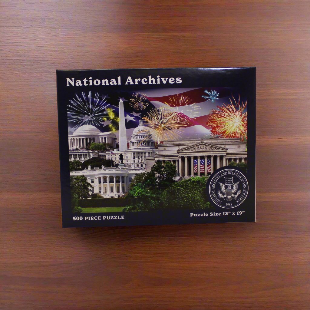 Fireworks and D.C. Landmarks 500 Piece Jigsaw Puzzle – National ...