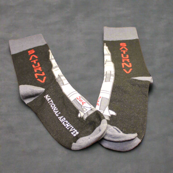 NASA Saturn V Rocket Socks – National Archives Store
