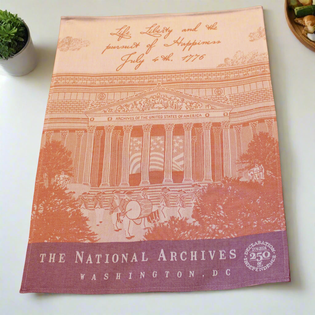 Loomed 250th Anniversary Declaration of Independence Tea Towel ...