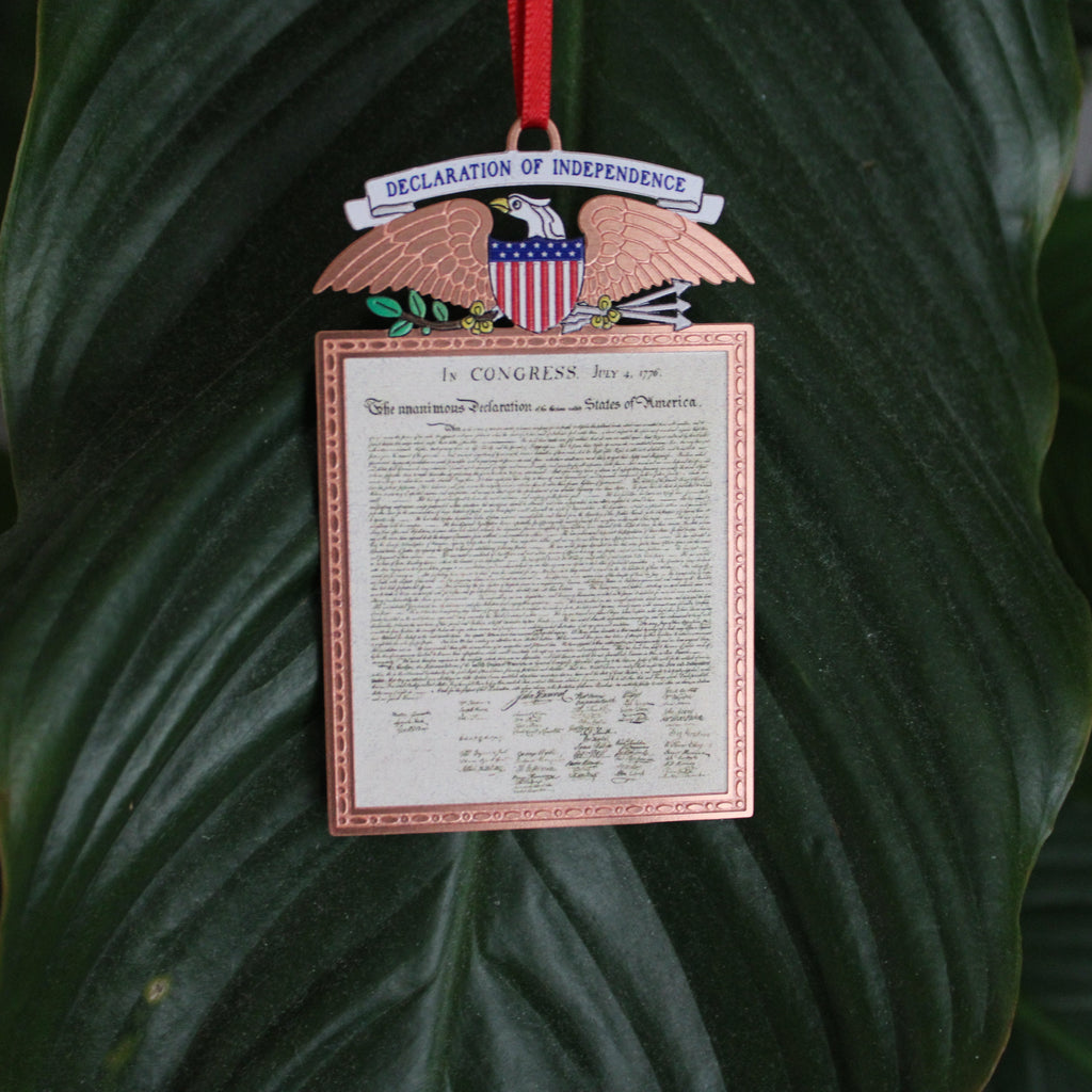 250th Anniversary Edition Copper Declaration of Independence Ornament ...