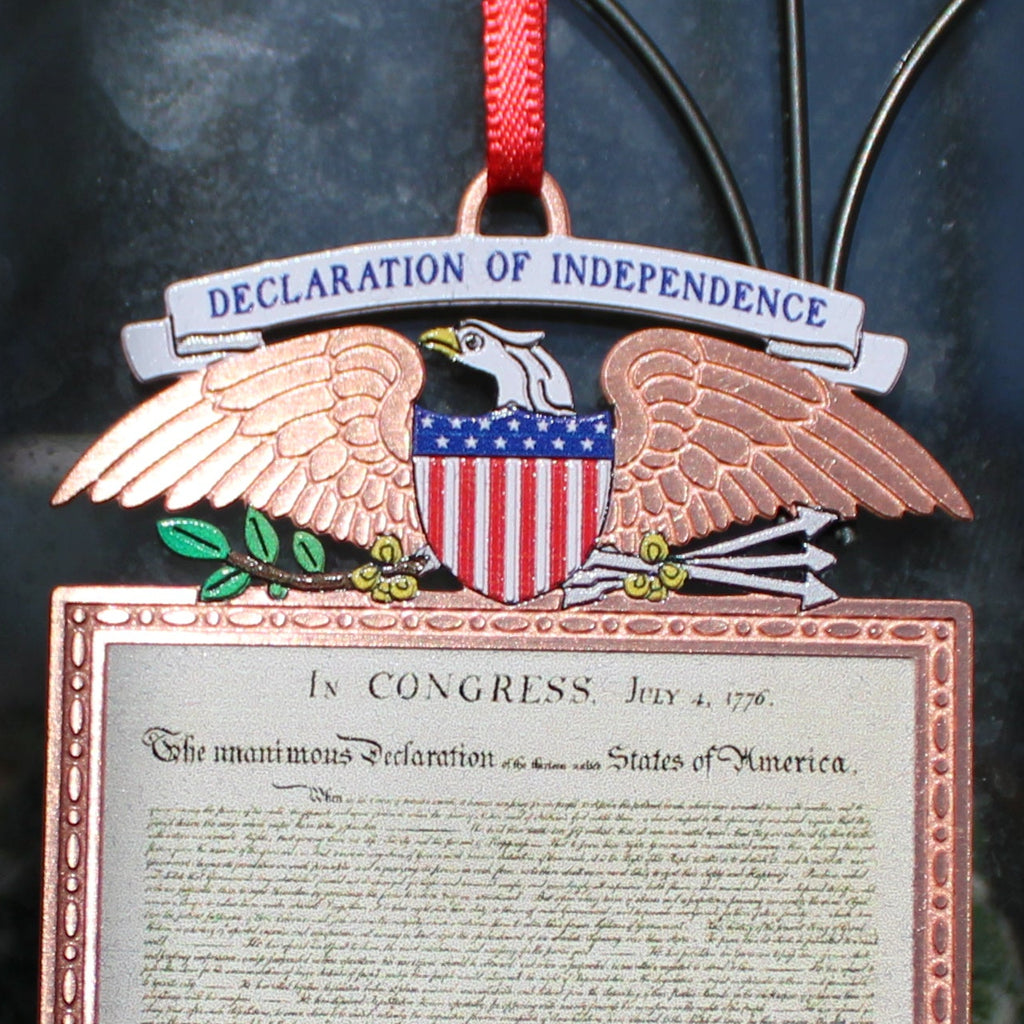 250th Anniversary Edition Copper Declaration of Independence Ornament ...