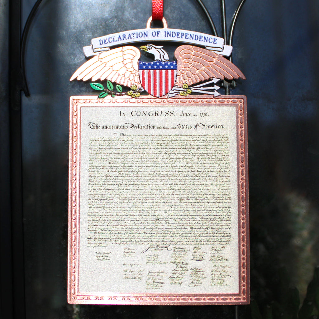250th Anniversary Edition Copper Declaration of Independence Ornament ...