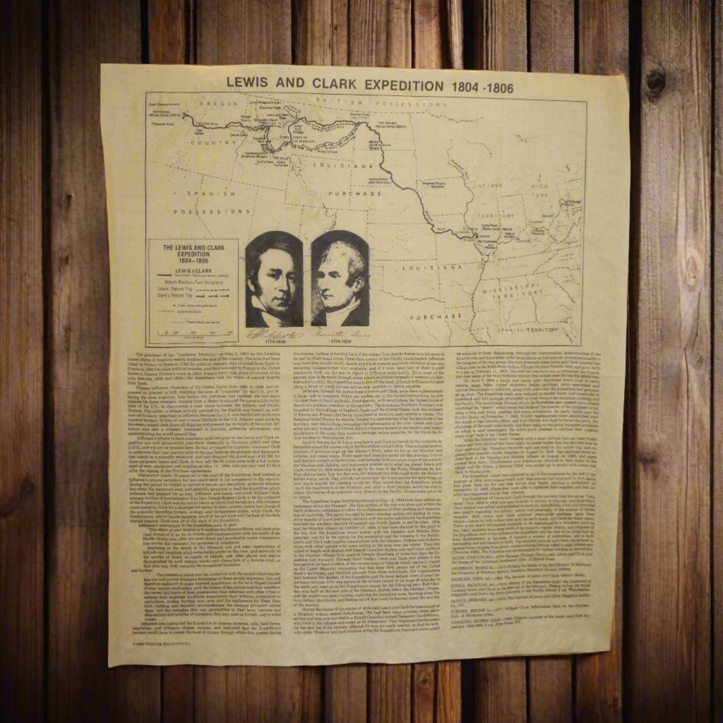 Lewis & Clark's Expedition Map – National Archives Store