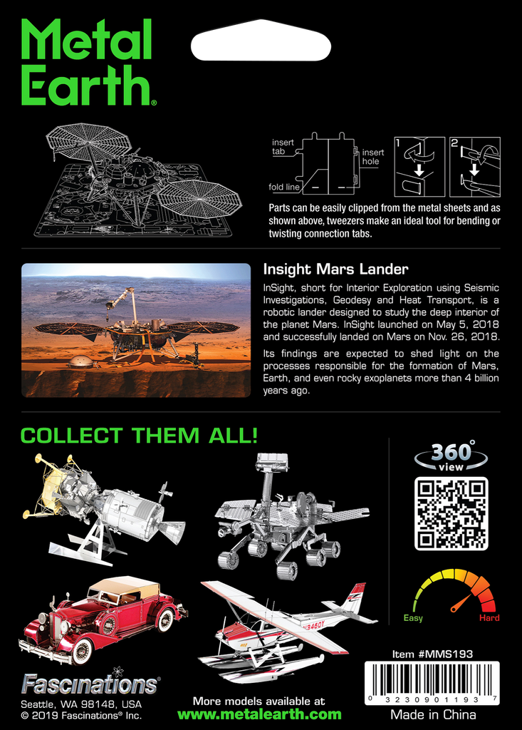 InSight Mars Lander Metal Model Kit – National Archives Store