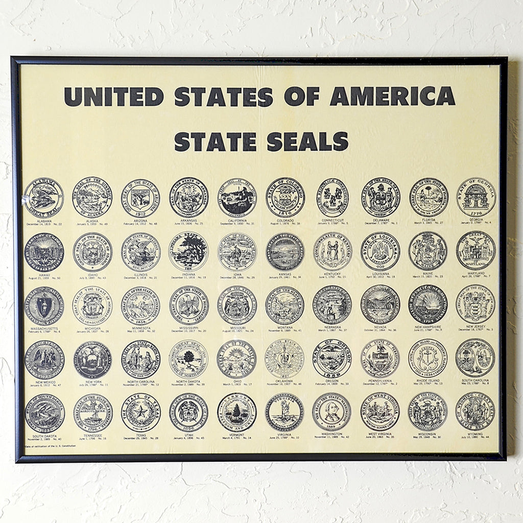 US State Seals Document – National Archives Store