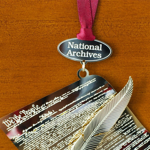 U.S. Constitution with Quill Brass Ornament – National Archives Store
