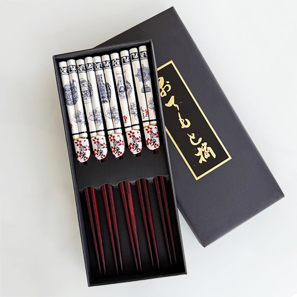 Wooden Cherry Blossom Chopstick Set – National Archives Store