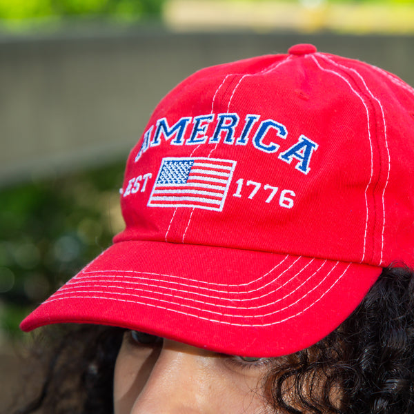 America Est 1776 Baseball Cap - 6 Colors Available – National Archives ...