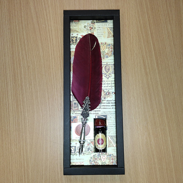 Dark Red Feather Pen – National Archives Store