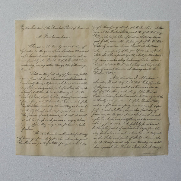Emancipation Proclamation Replica: Small Size Tube Document – National ...