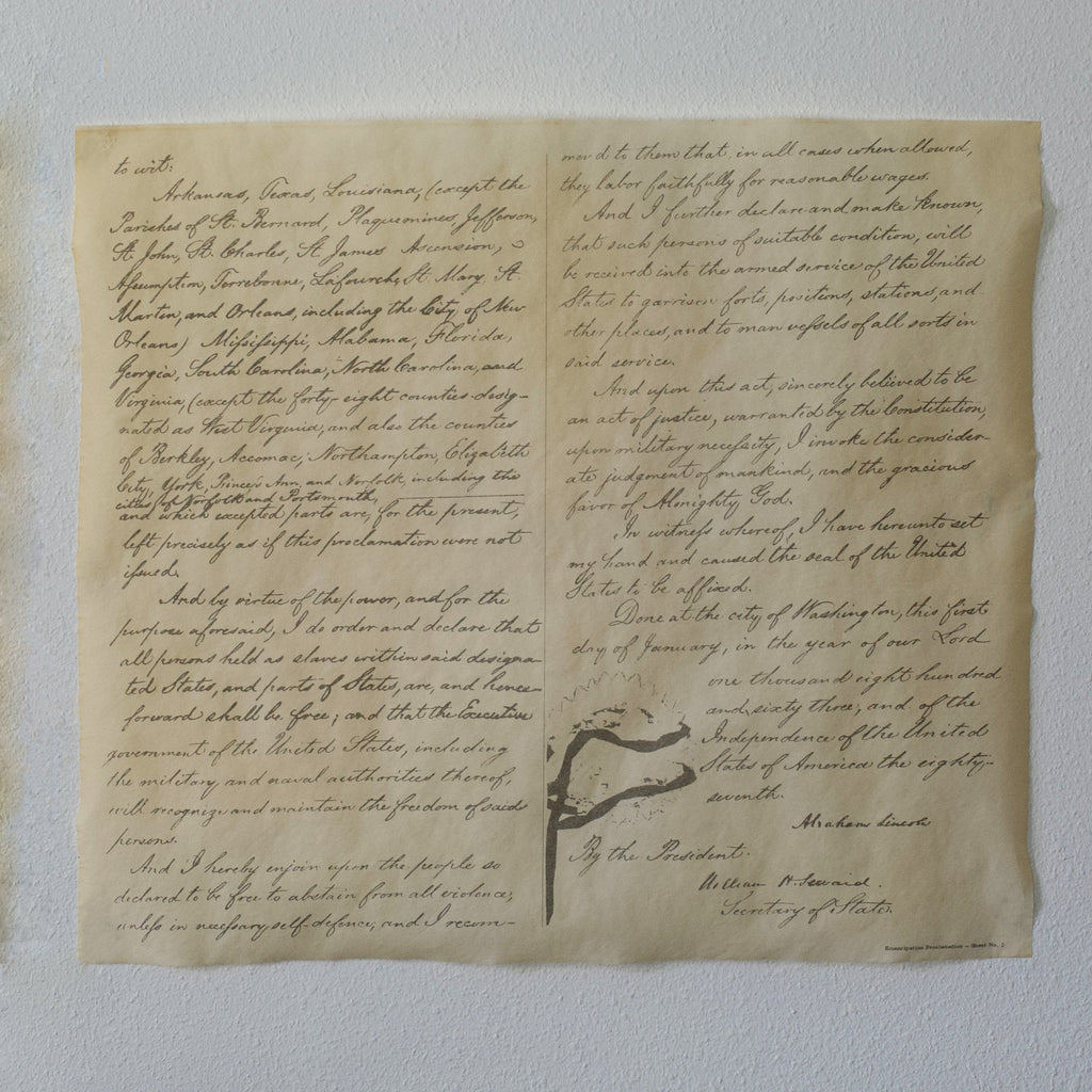 Emancipation Proclamation Replica: Small Size Tube Document – National ...