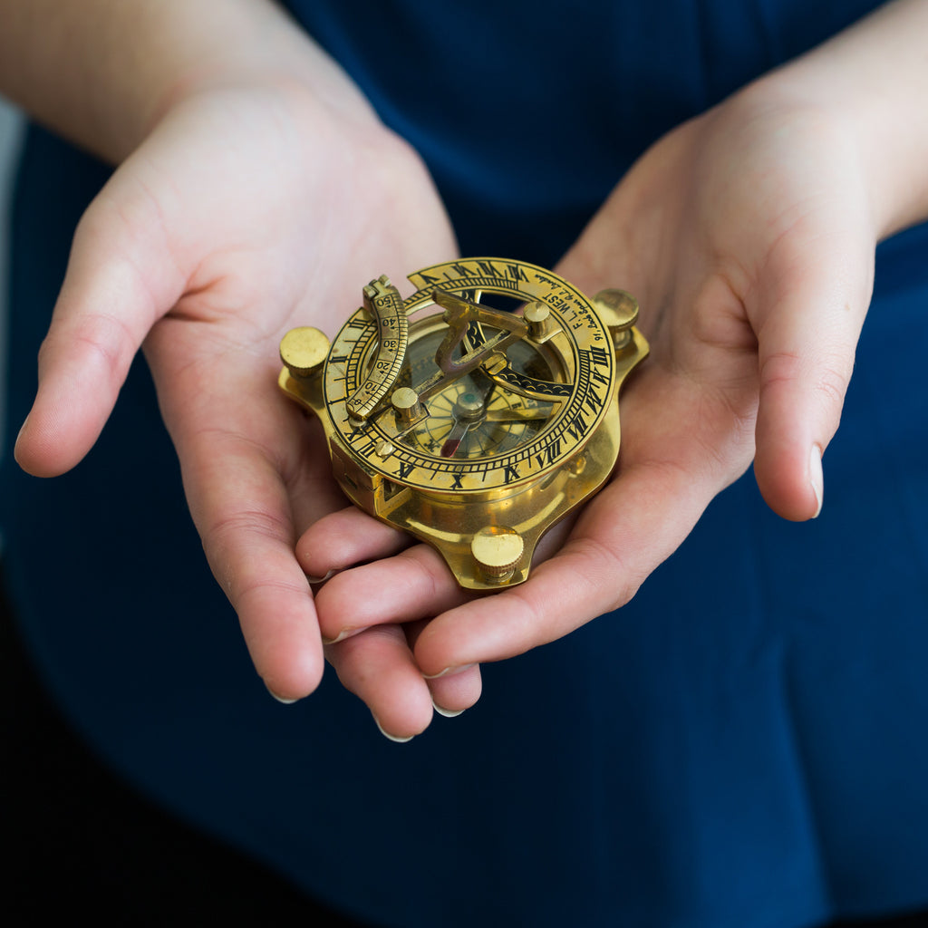 Brass Sundial and Compass – National Archives Store