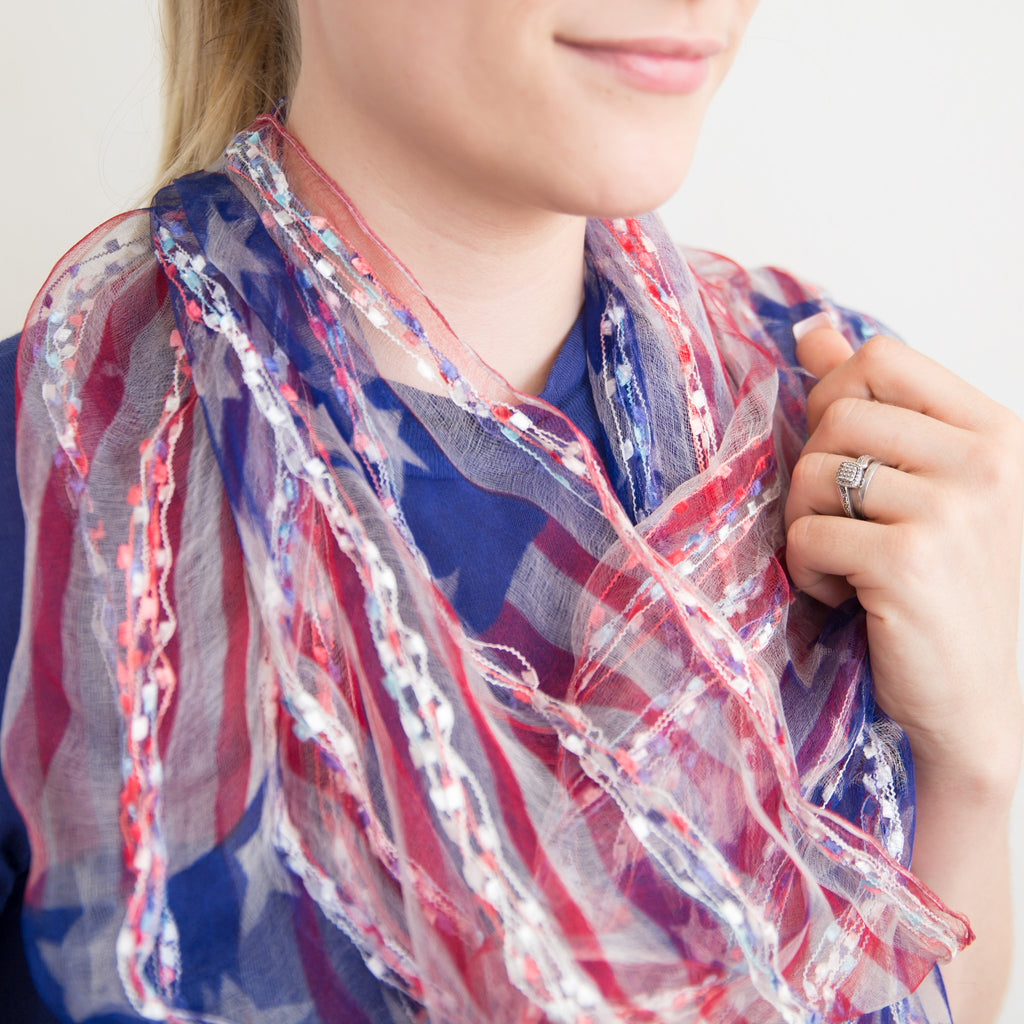 American Flag Silk Scarf – National Archives Store