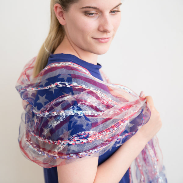 American Flag Silk Scarf – National Archives Store