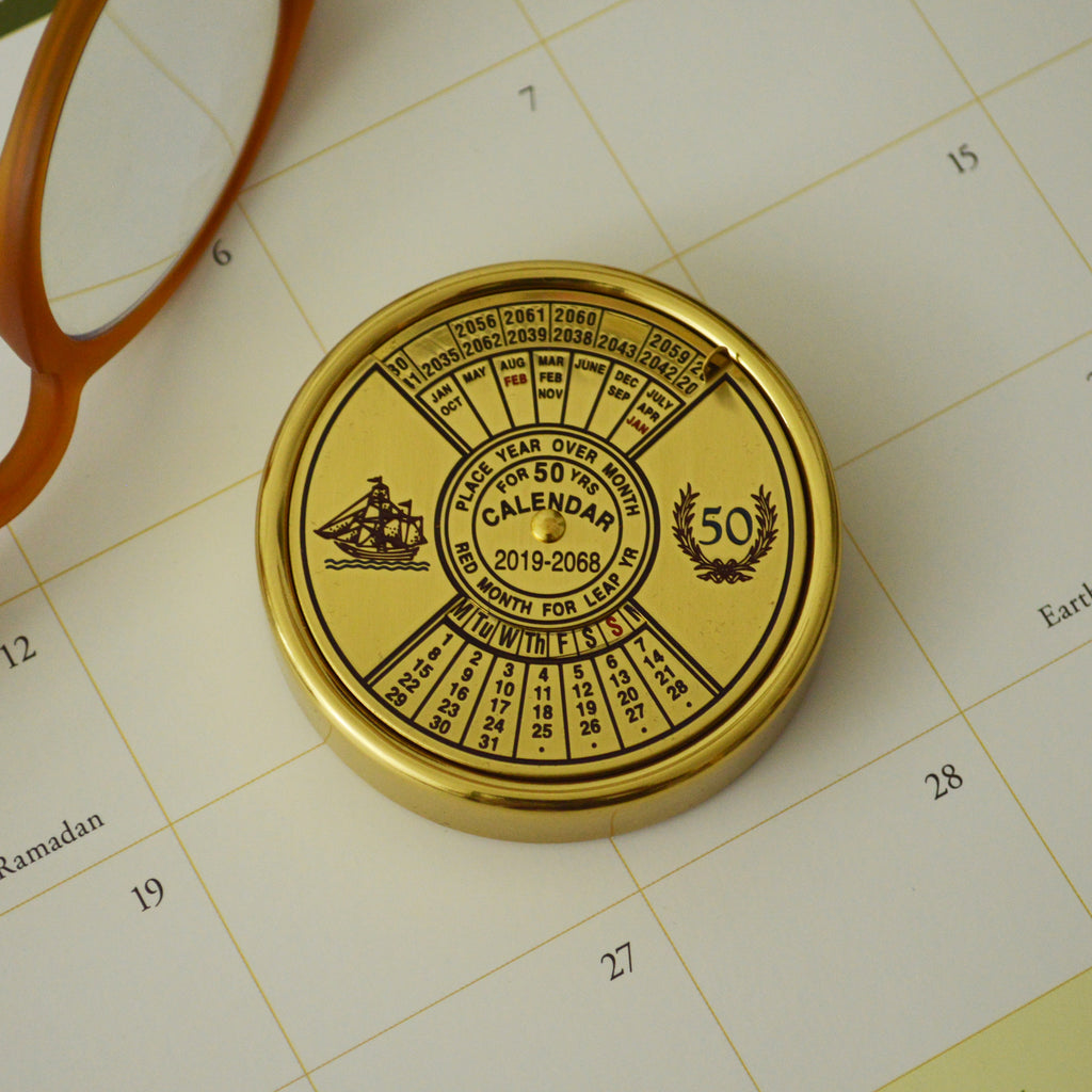Brass Base Perpetual Calendar – National Archives Store