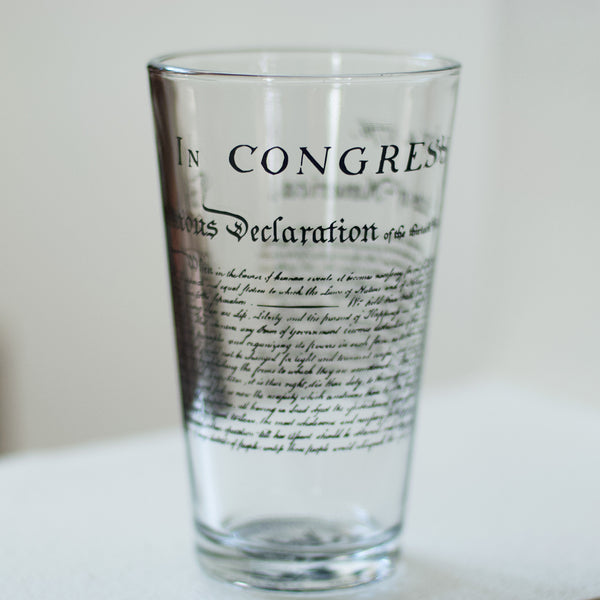 Declaration of Independence Pint Glass – National Archives Store