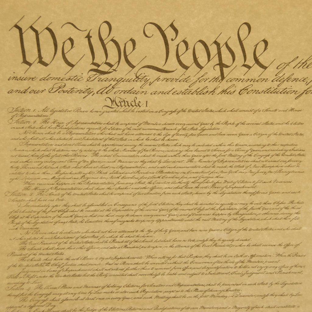U.S. Constitution Poster: Single Page Full Size – National Archives Store
