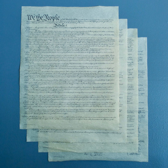 U.S. Constitution Full Size Four Page Replica - Made in the U.S.A.