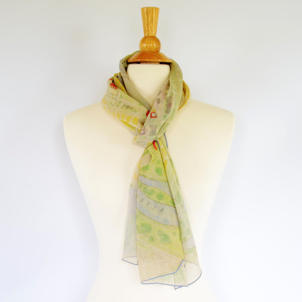 Historic Map of Washington Silk Scarf – National Archives Store