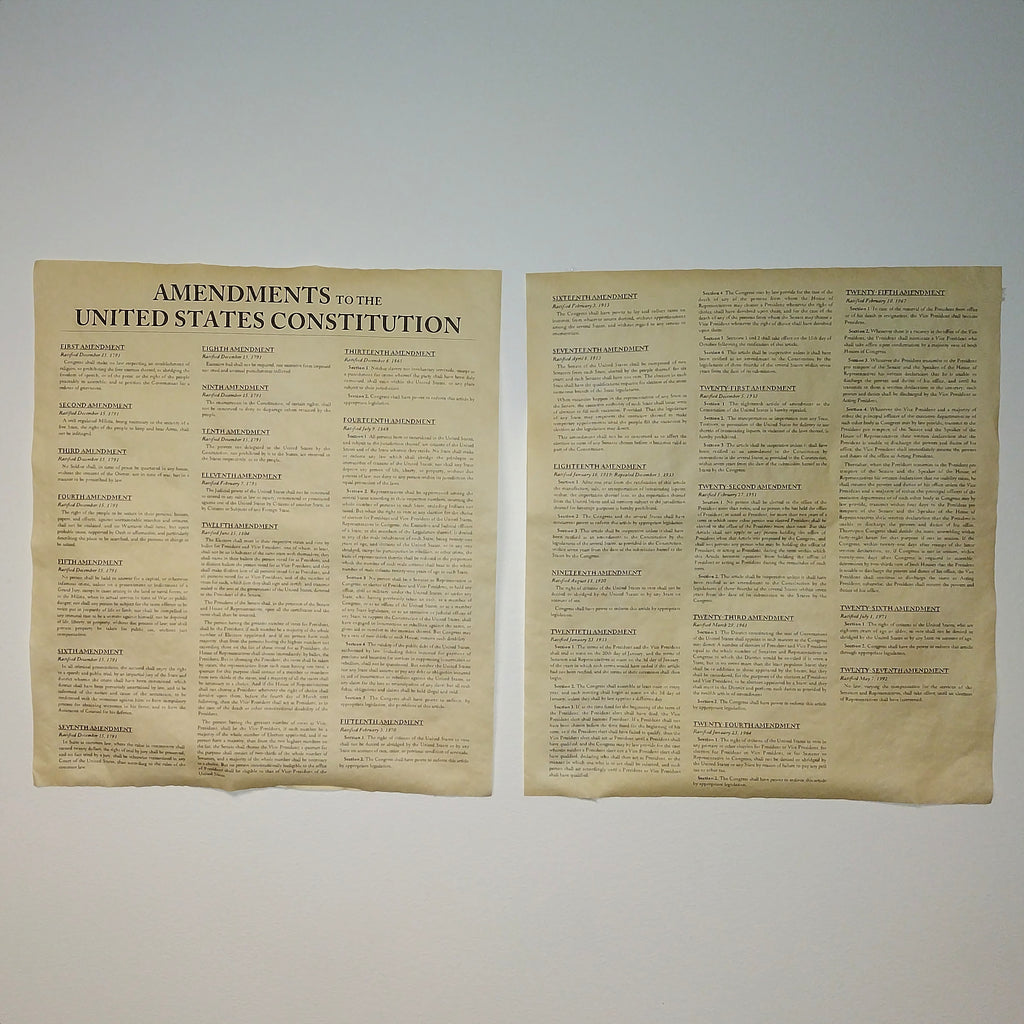 Amendments to the United States Constitution Print – National Archives ...