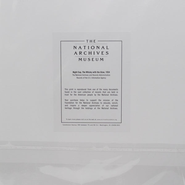 Night Cap Whiskey Matted Print – National Archives Store