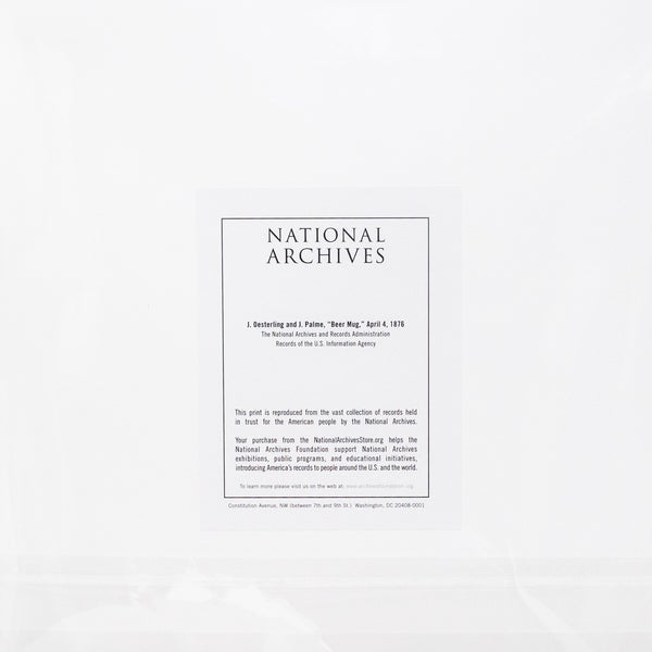 Beer Mug Patent Matted Print – National Archives Store