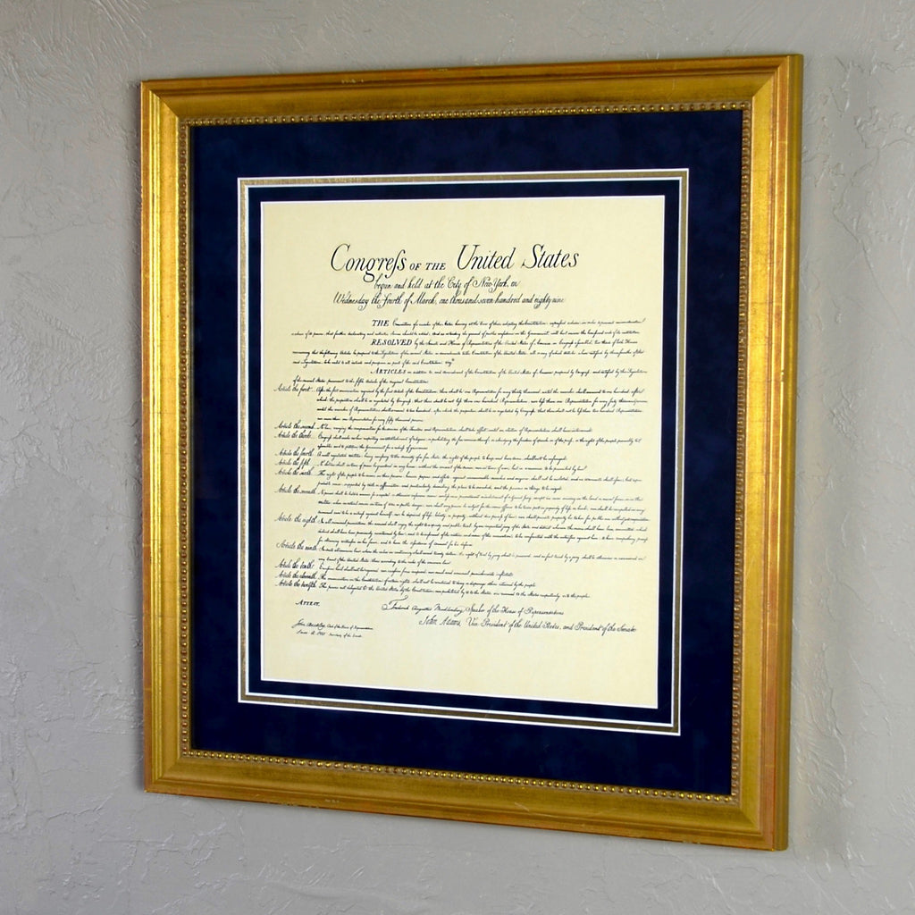 Premium Framed Bill of Rights – National Archives Store
