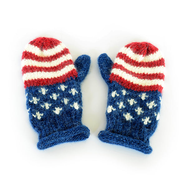Knitted American Flag Mittens – National Archives Store