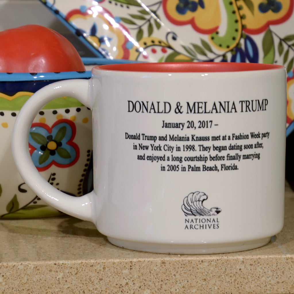 Presidential Couple Mug: Trump – National Archives Store