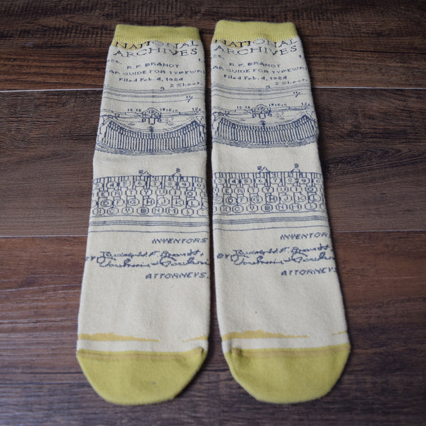 Typewriter Patent Socks – National Archives Store