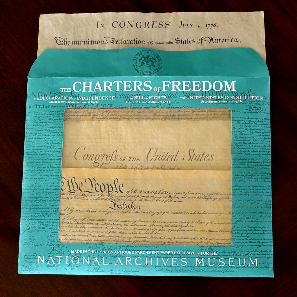 Charters of Freedom Bundle with Four-page U.S. Constitution in Envelop ...
