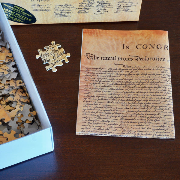 Declaration of Independence 1,000 Piece Puzzle – National Archives Store
